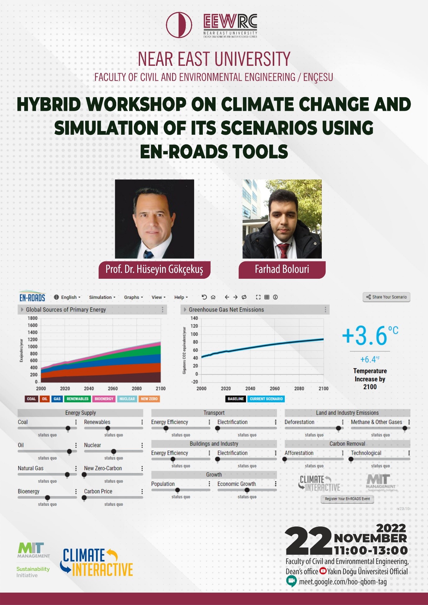 Hybrid workshop on climate change and simulation of its scenarios using ...